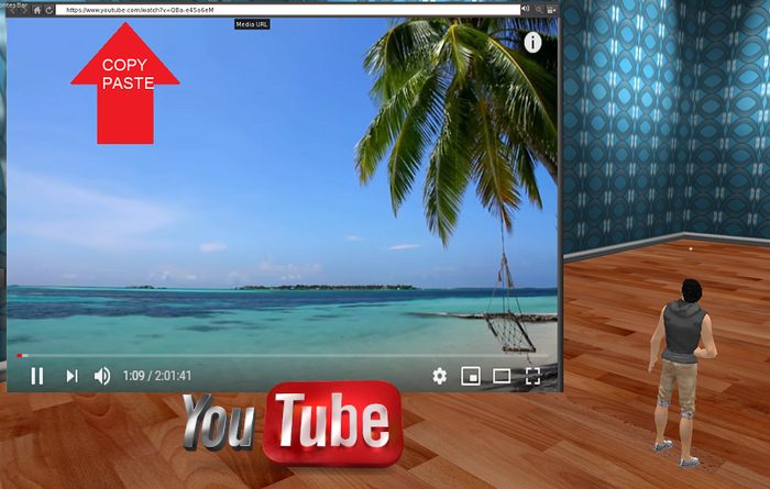 Second Life Marketplace Youtube Browser Hud V1